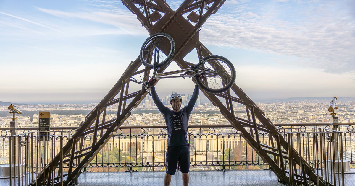 Aurélien Fontenoy and his crazy climb up the Eiffel Tower