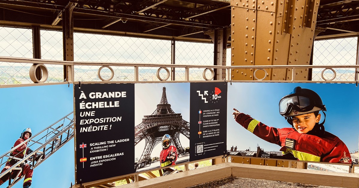 Paris Firefighters Take Over the Eiffel Tower! - The Eiffel Tower